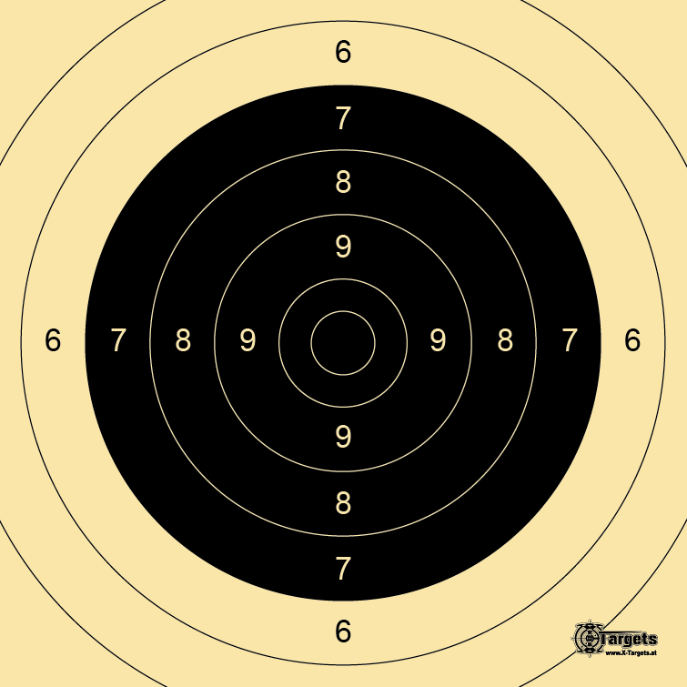 Standard Target with black center from 0,07€